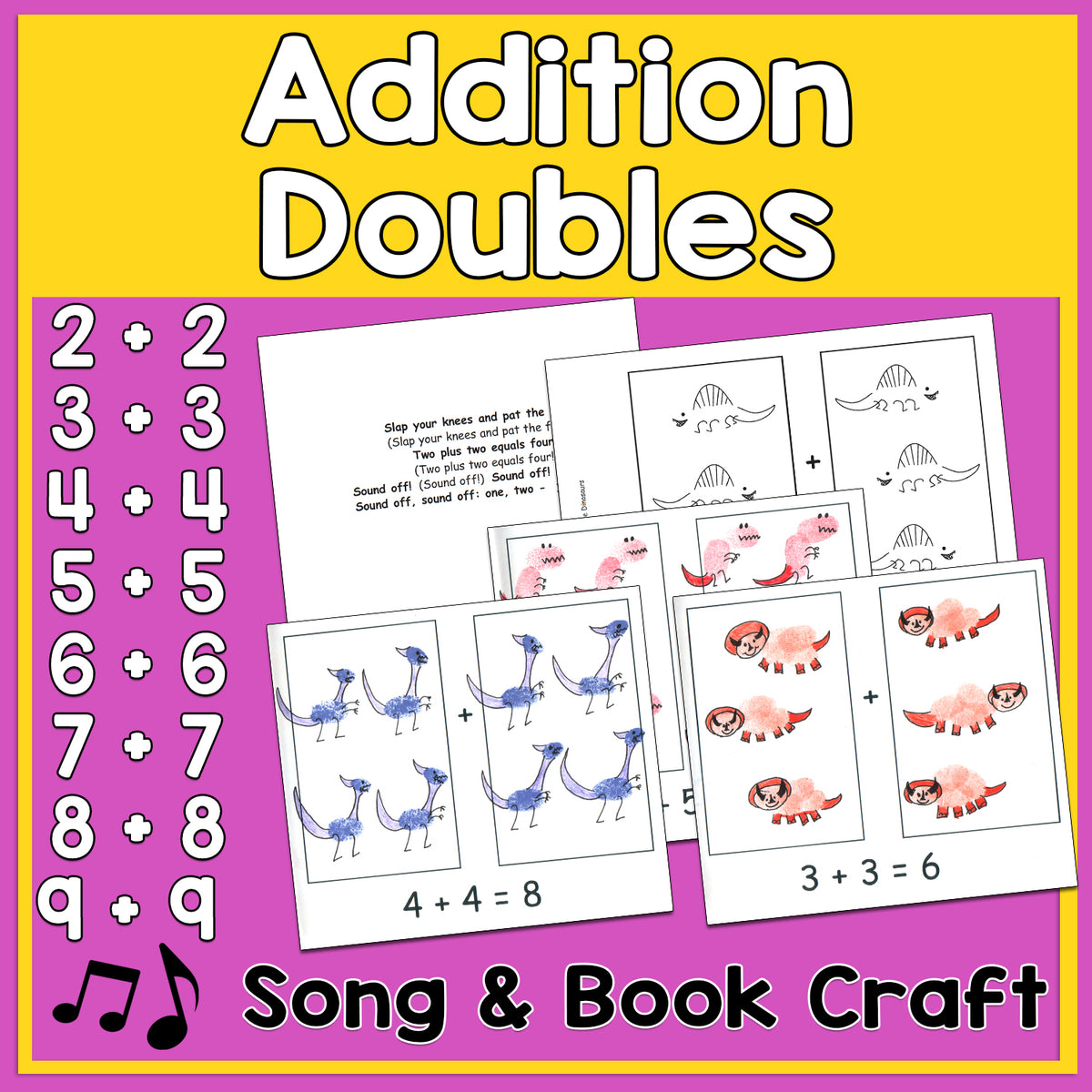 Addition Doubles Song & Singable Book - HeidiSongs | Heidi Songs