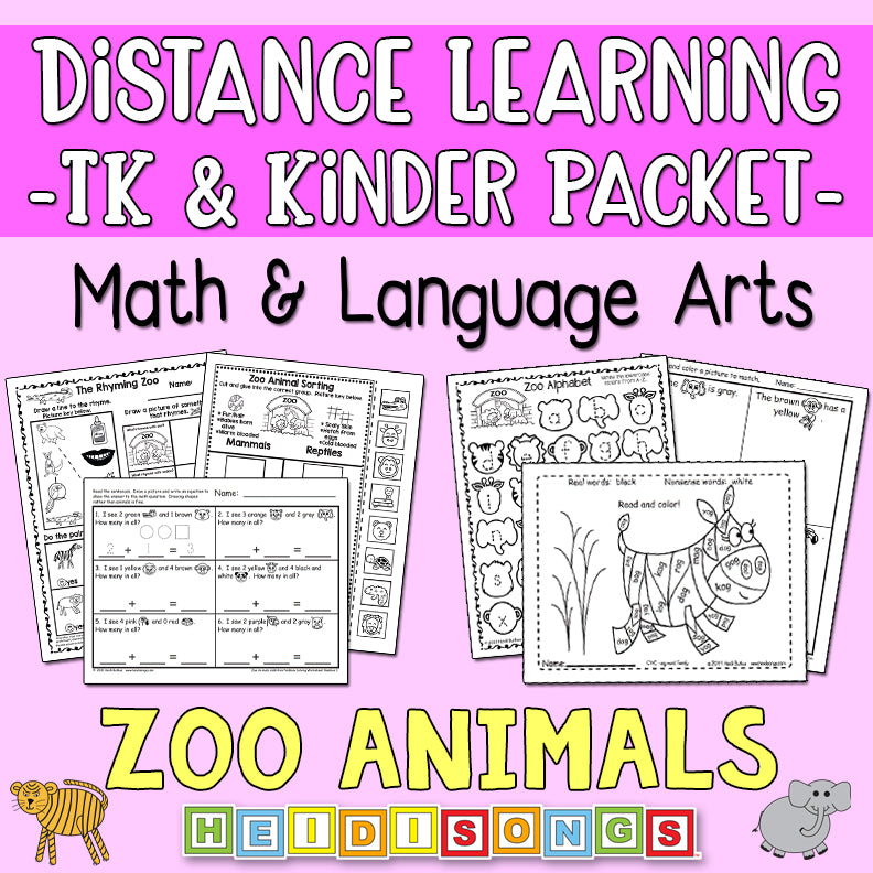 Distance Learning: Zoo Animals - HeidiSongs | Heidi Songs